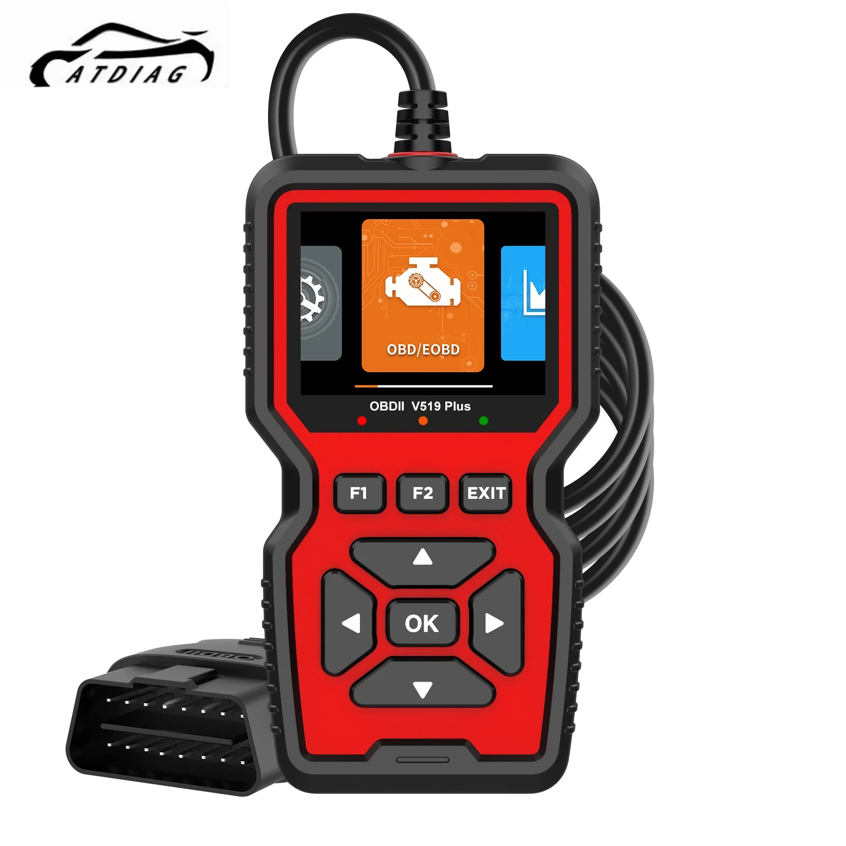 V519 PLUS Car OBD2 Scanner Diagnostic Tool EML327 OBDII Car Voltage ...