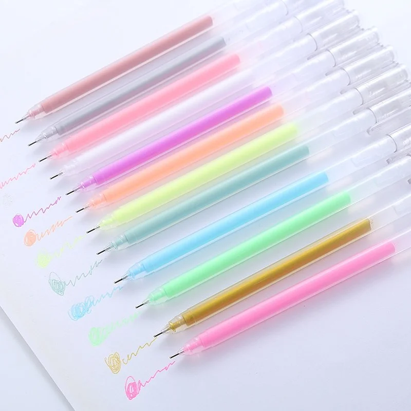Pastel-pens-high-capacity-gel-pens-ins-color-notebook-pens-student ...