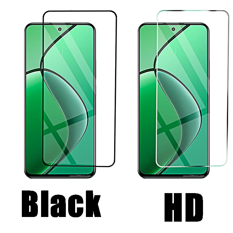 4 - Pack HD Full - Cover Tempered Glass Screen Protectors for Realme 13 ...