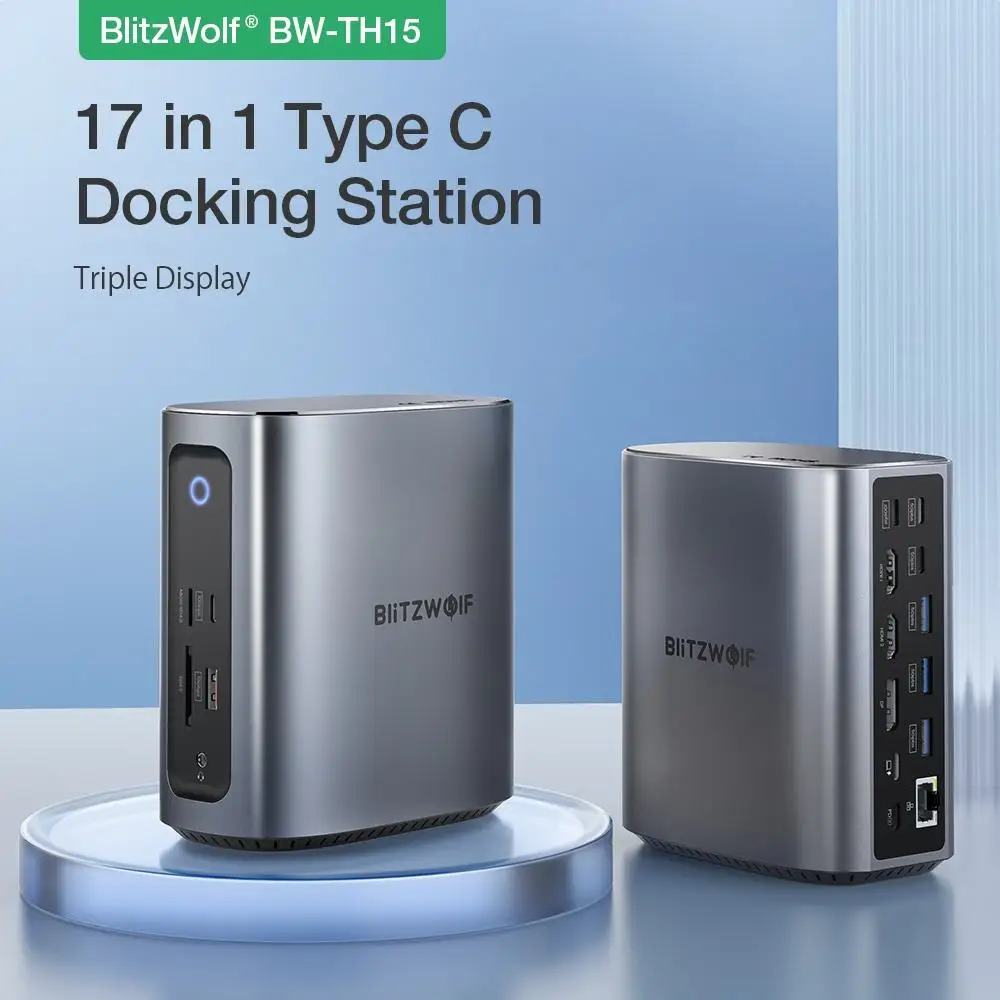 BlitzWolf-BW-TH15-Vertical-Docking-Station-with-Dual-HDMI-compatible ...
