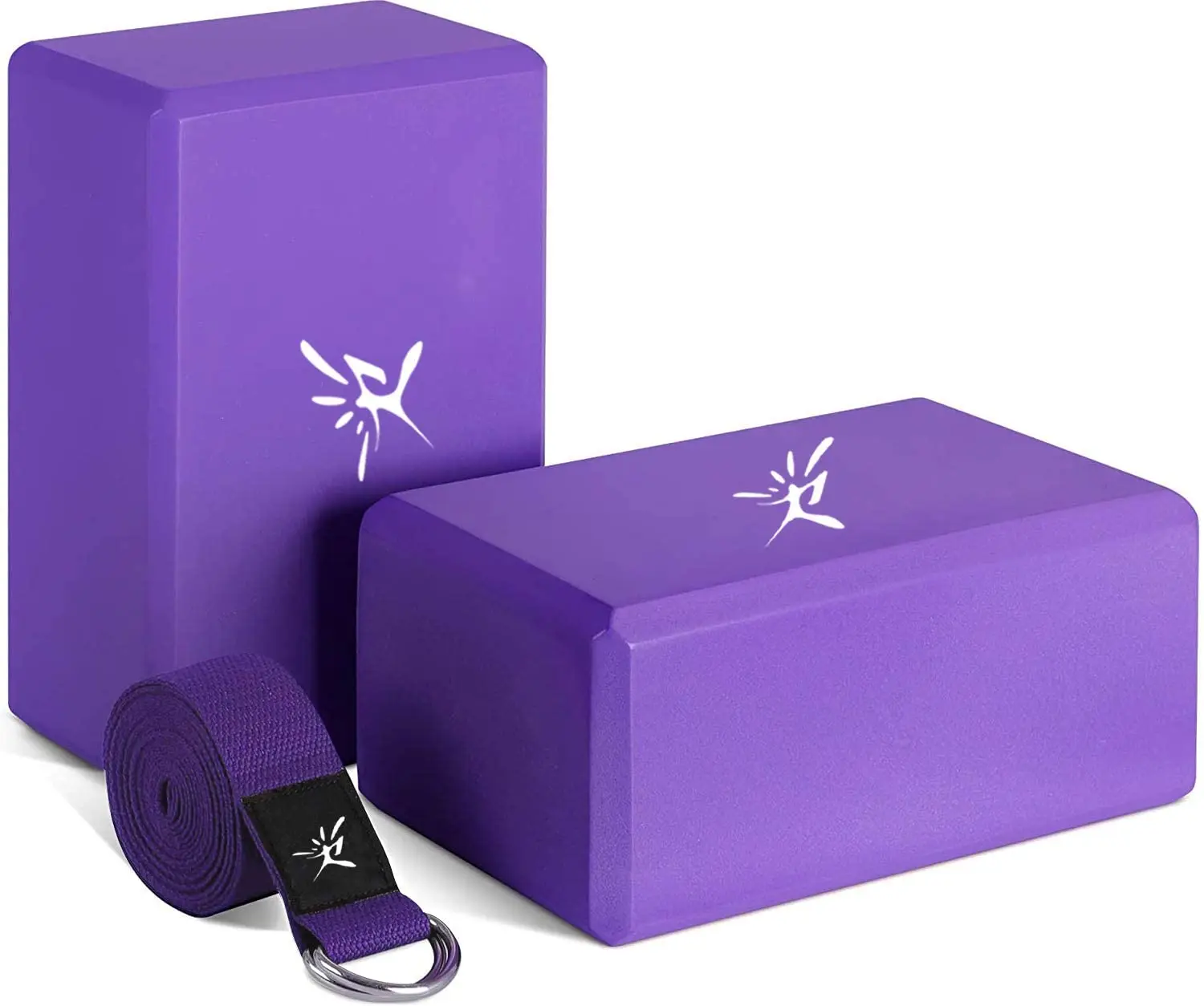 Yoga Blocks Yoga Stretch Strap Set Fitness Exercise Pilates Fitness ...
