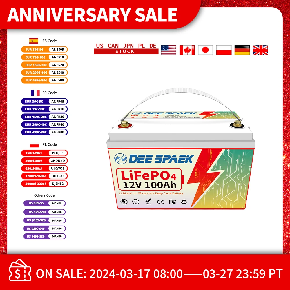 Sale-12V-24V-30Ah-100Ah-200AhLiFePO4-Battery-Build-in-BMS-Perfect-for ...