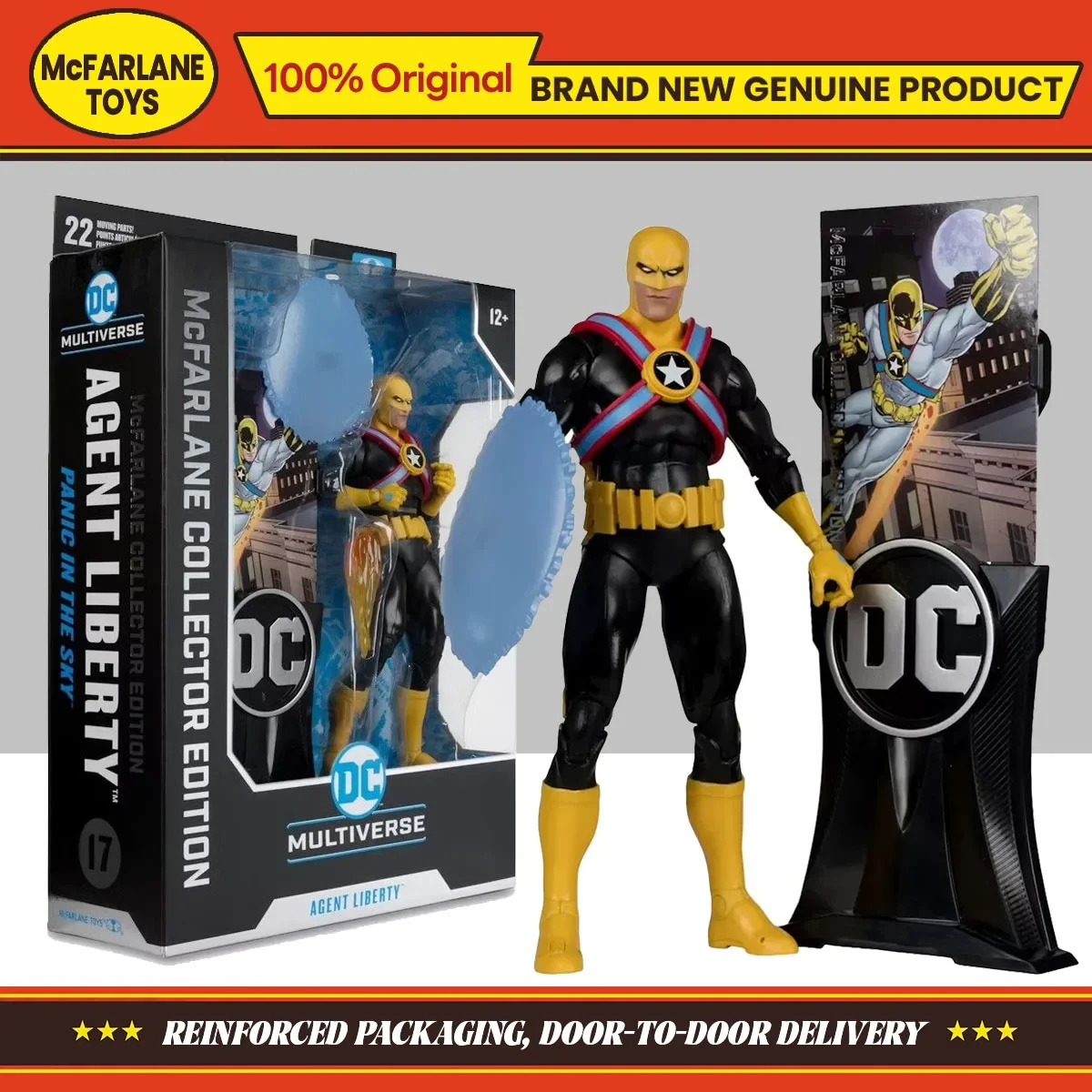 McFarlane-DC-Agent-Liberty-Action-Figure-7-Polegadas-Toy-Collection ...