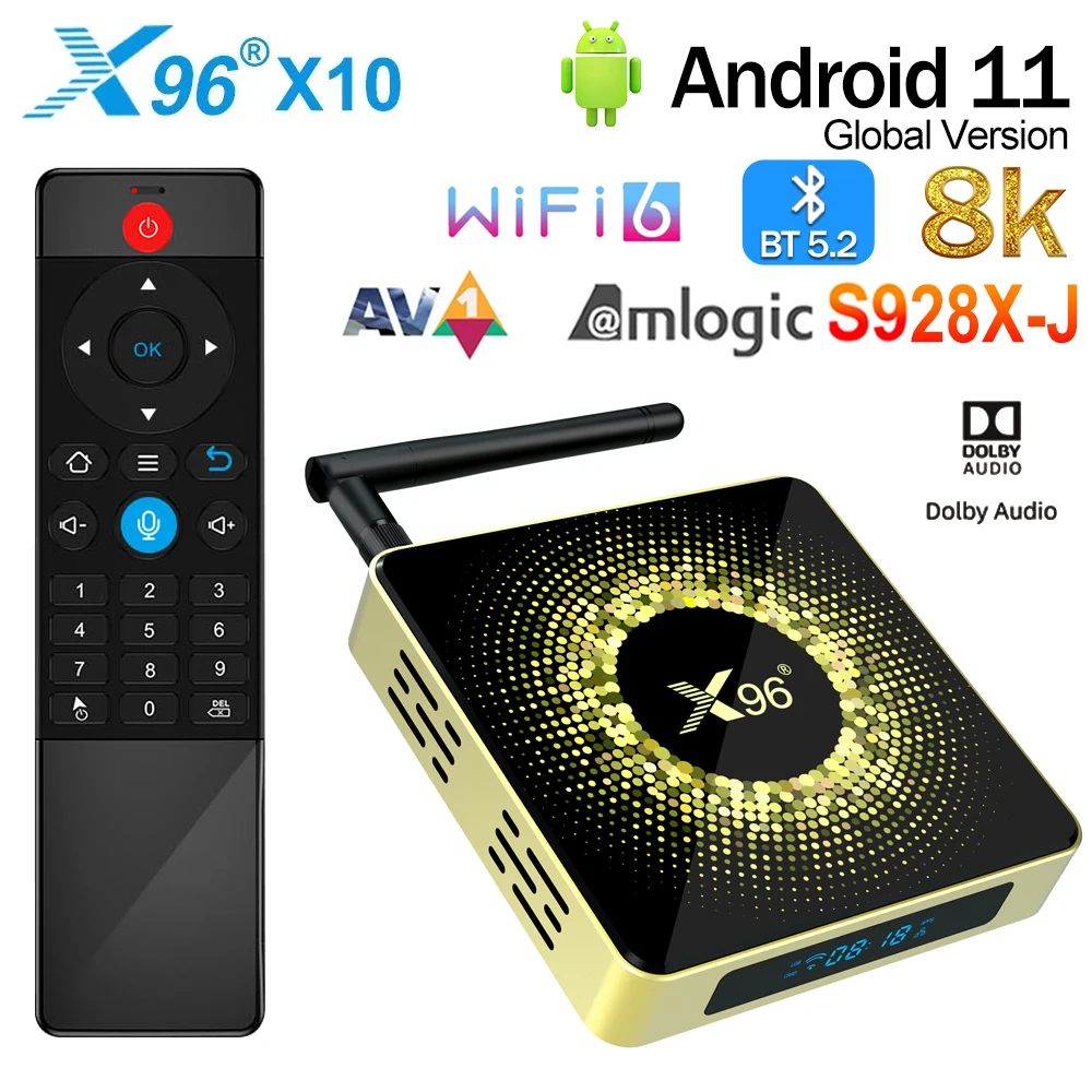 Dispositivo-de-TV-inteligente-X96-X10-decodificador-con-Android-11-Amlogic-S928X-J-DDR4 ...