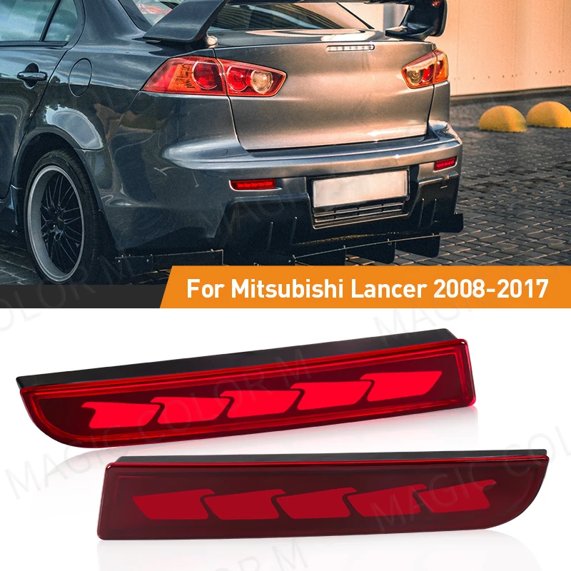 LED-Bumper-Reflector-Lights-For-Mitsubishi-Lancer-Evo-Evolution-ASX ...