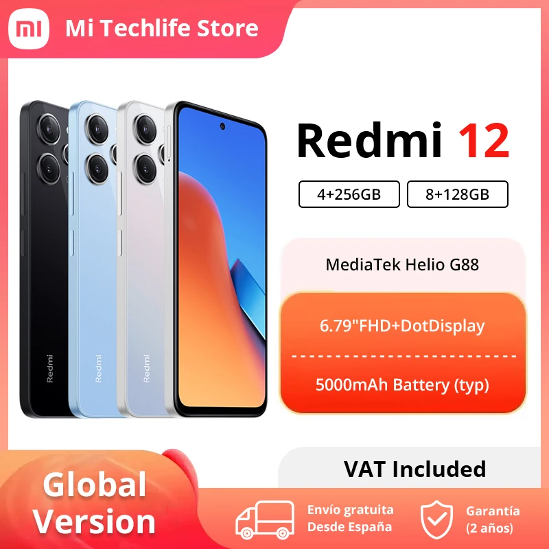 Global-Version-Xiaomi-Redmi-12-Smartphone-IP53-Large-5000mAh-Battery ...