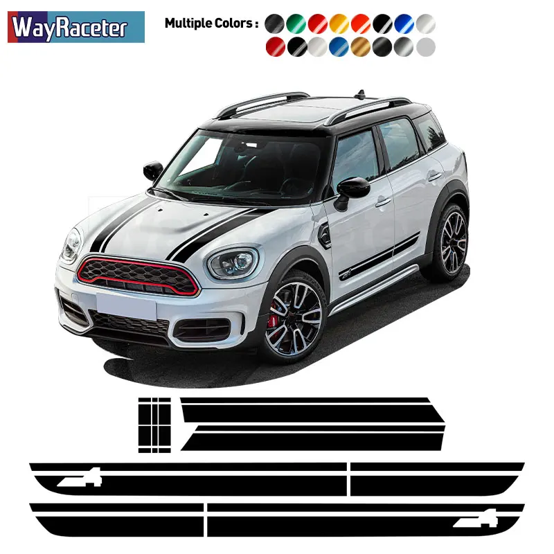 Door-Side-Stripes-Sticker-John-Cooper-Works-Car-Hood-Bonnet-Trunk-Vinyl ...