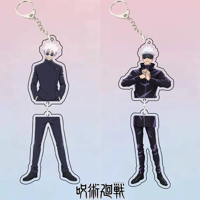 Jujutsu-Kaisen-Keychain-Gojo-Satoru-Anime-Pendant-Funny-Cartoon-Figures ...