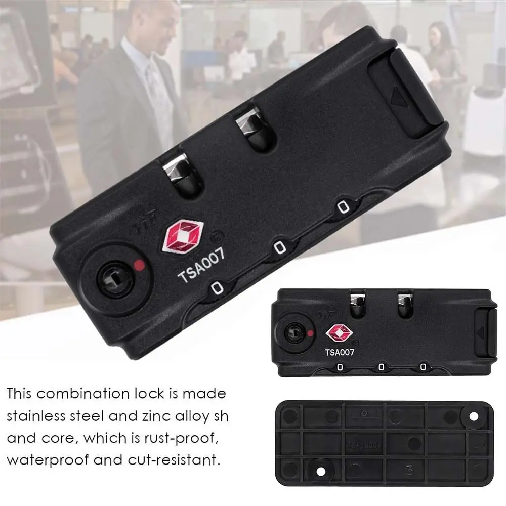 TSA 3 Digit Password Lock Security Lock Suitcase Luggage Coded Lock ...
