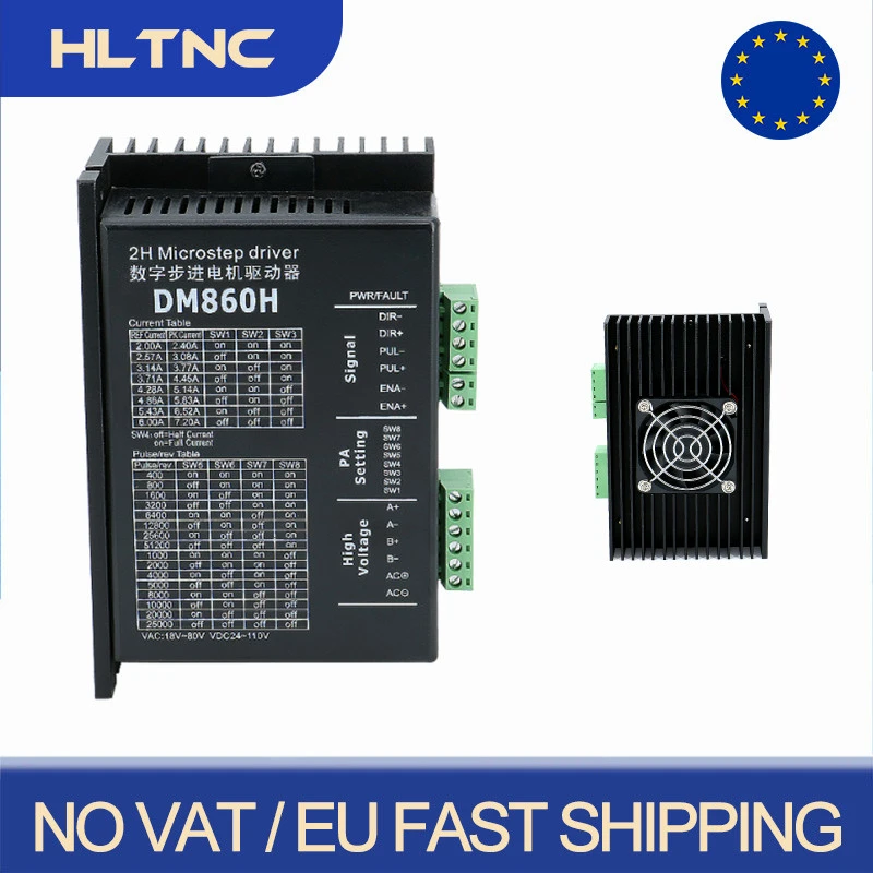 EU Shipped Stepper Motor Driver Controller DM860H Microstep Brushless ...