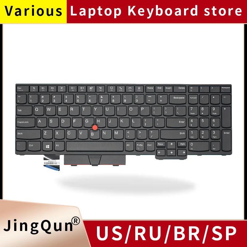US Russian backlight Keyboard For Lenovo Thinkpad L15 Gen1 Gen2 T15P ...