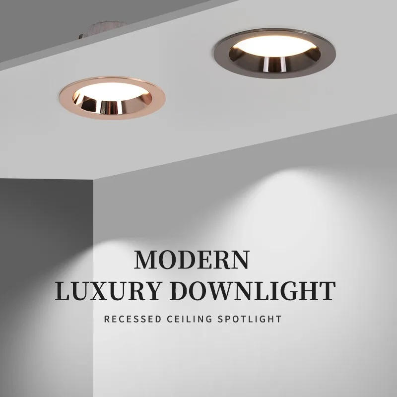 Modern-LED-Spotlight-Downlight-Embedded-Down-Light-Luxury-Style-Living ...