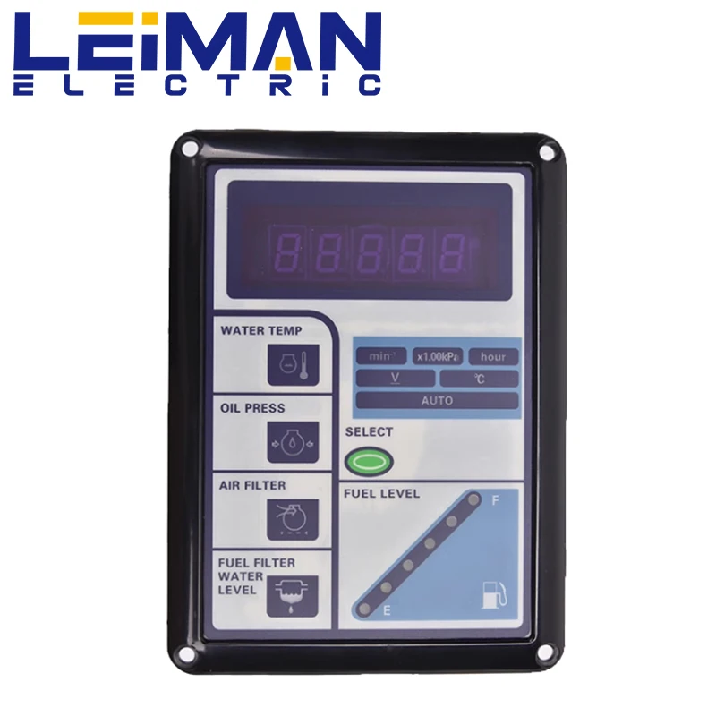 Denyo-Generator-Controller-Module-LCD-Display-Auto-Control-Panel-2-Plug ...