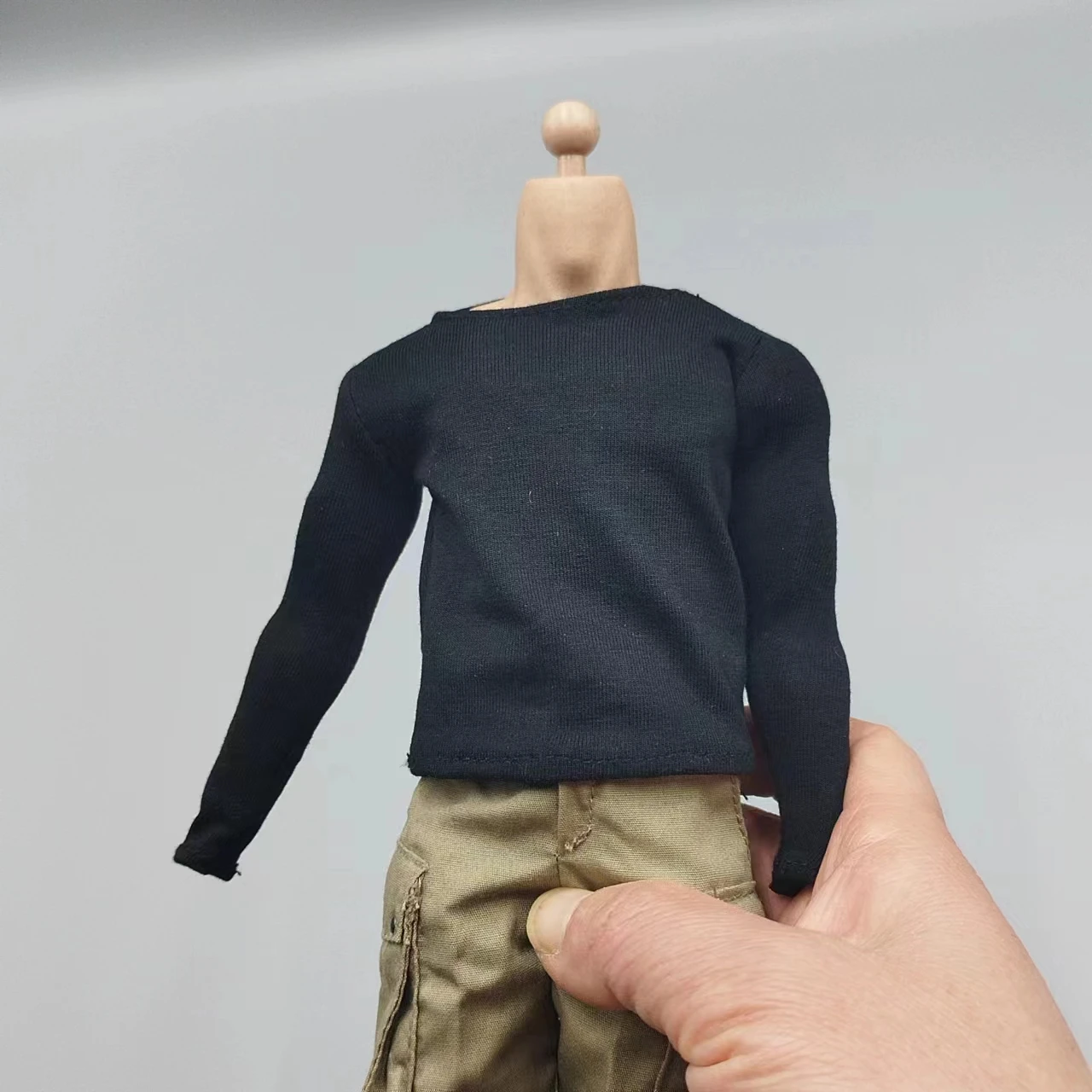 1-6-Scale-Male-Female-Black-T-Shirt-Model-for-12-30cm-Action-Figures ...
