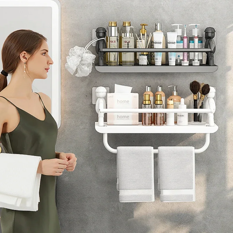 Hot-Sale-Bathroom-Storage-Simple-No-Punching-Rack-Multifunctional ...