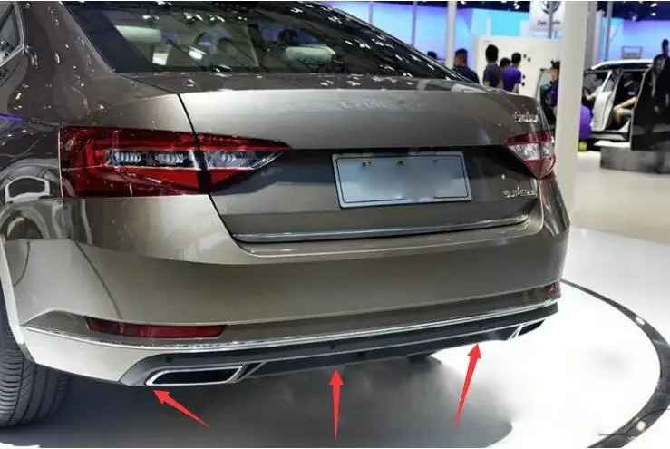 High Quality ABS Car Rear Bumper Lip Auto Car Rear Diffuser YJD For Skoda Superb 2016 2018 AliExpress