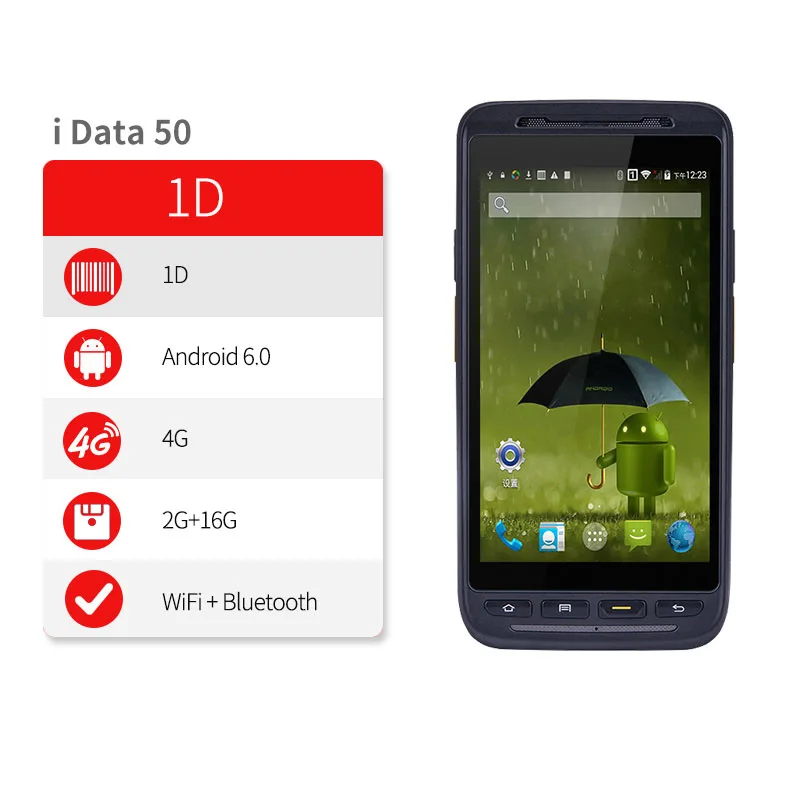 Idata 50 Data Collector Android 6.0 Mobile Terminal 2d Pda Wifi Gps ...