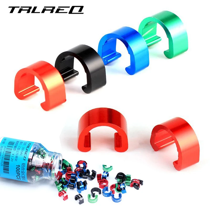 10pcs-MTB-Bike-Road-Bicycle-Cable-Clamp-C-Clip-Housing-Hydraulic-Hose ...