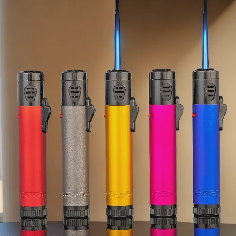 New Pen-style Round Metal Thickened Straight-pull Moxibustion Windproof ...