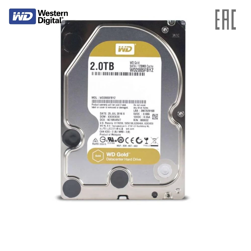 Internal Hard Drives WESTERN DIGITAL WD2005FBYZ HDD Winchester Computer ...