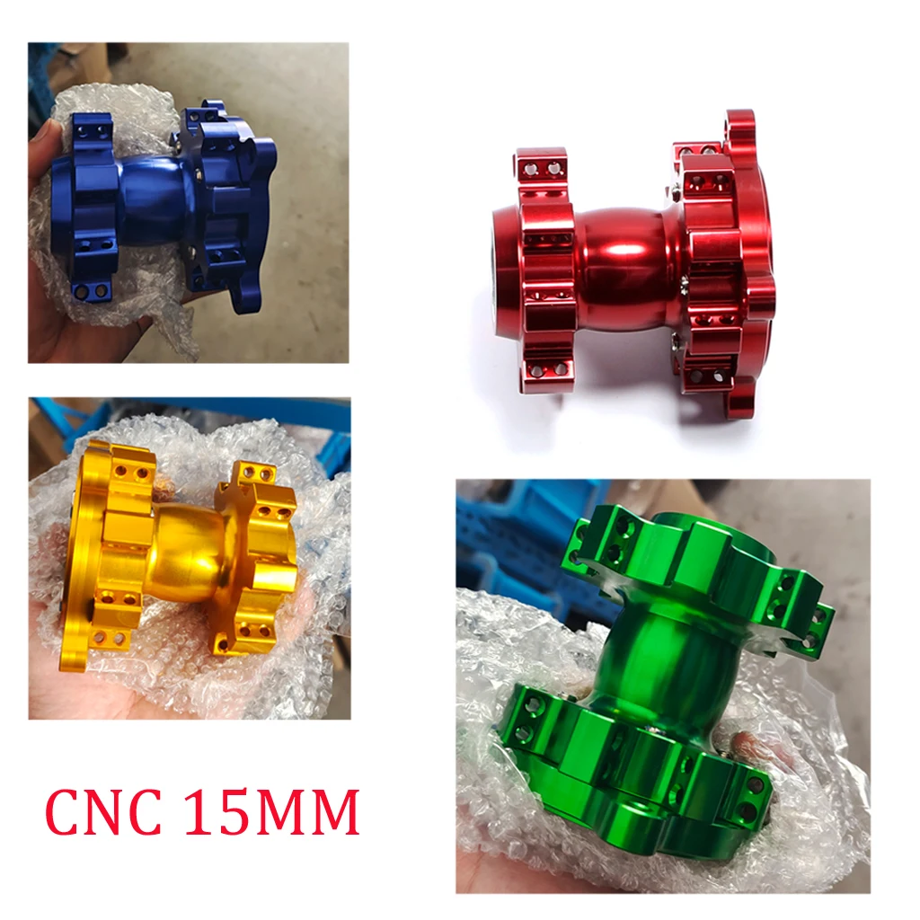 CNC-Aluminum-Rim-Hub-15MM-Wheel-Axle-Hole-Front-Rims-Hubs-For-14-17 ...