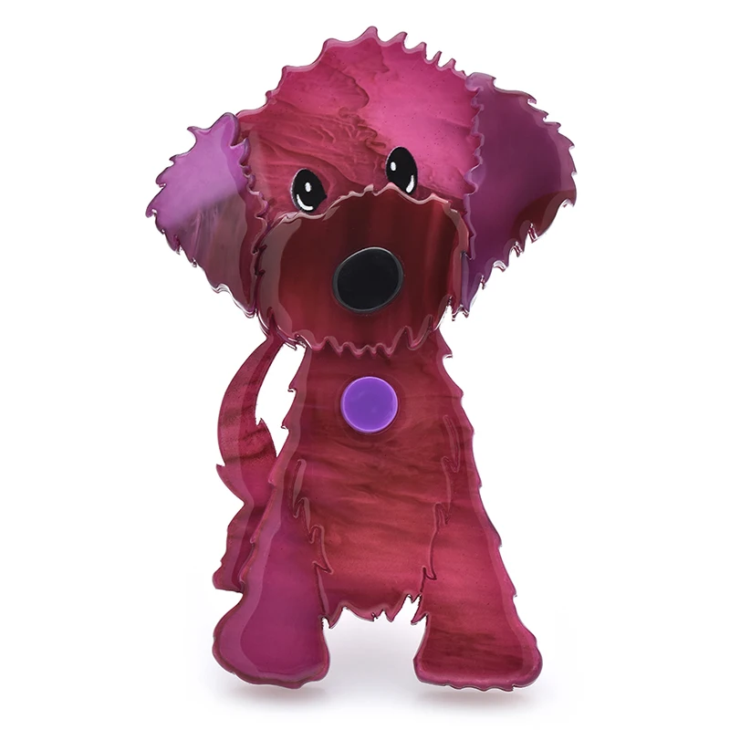 Wuli-baby-broches-de-perro-de-peluche-de-acr-lico-para-mujer-alfileres ...