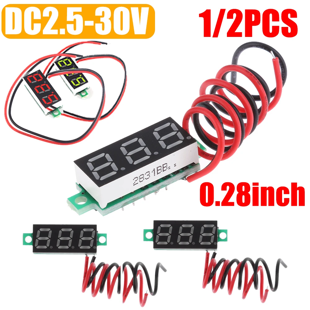 0-28inch-Mini-Digital-Voltmeter-LED-Display-DC2-5-30V-Voltage-Tester ...