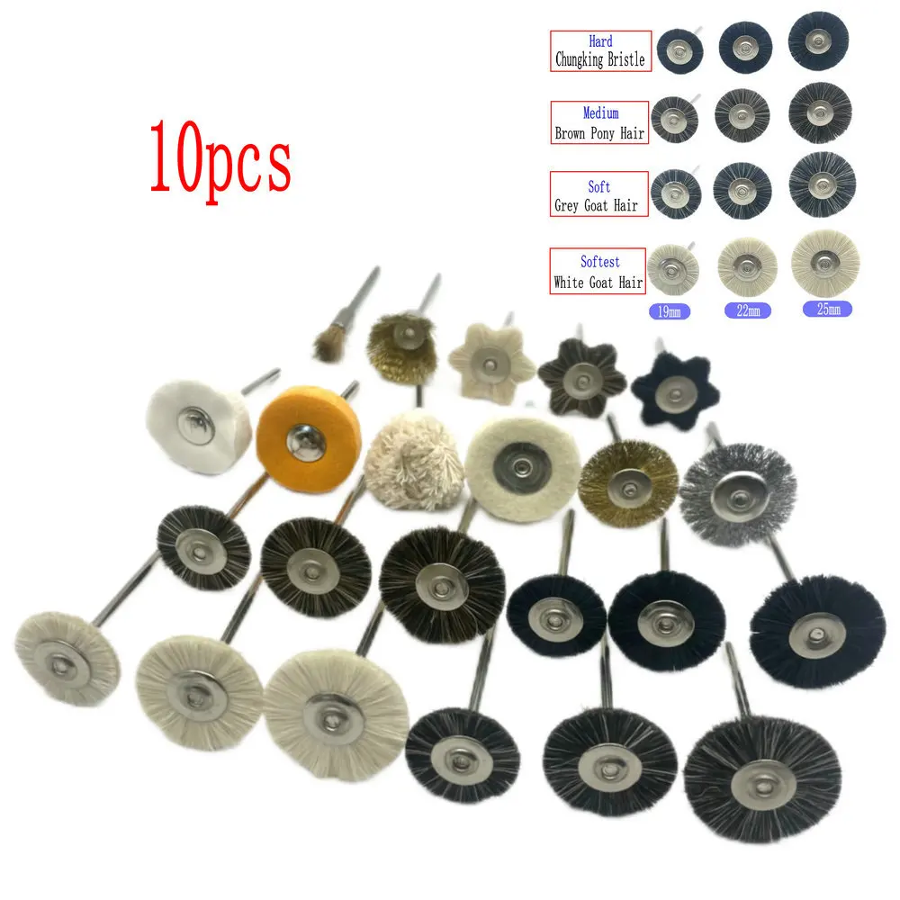 10pcs Polishing Wheels Wool/Cotton/Cloth Buffing Pad Jewelry Abrasive ...