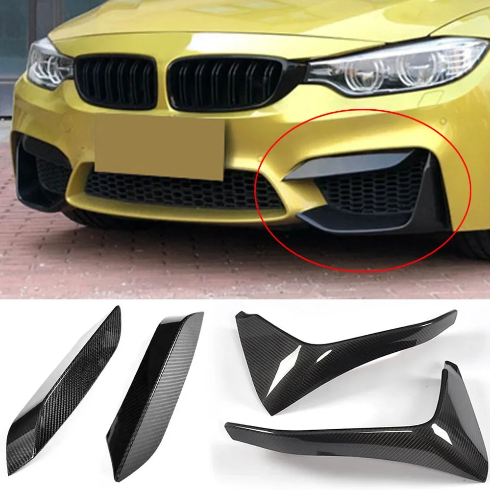 Carbon-Fiber-Car-Front-Bumper-Splitters-for-BMW-F80-M3-Sedan-4D-F82-F83 ...
