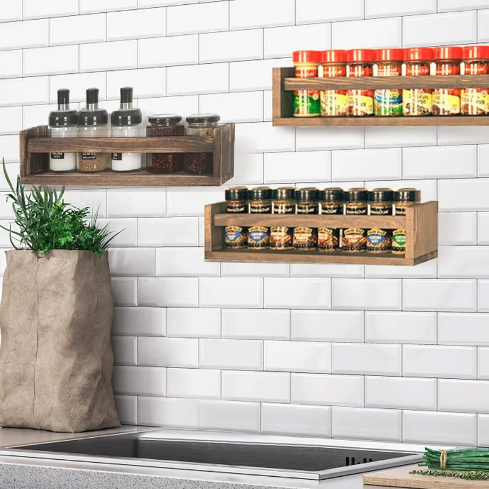 Kitchen-Shelf-Wooden-Wall-mounted-Nonporous-Kitchen-Seasoning-Storage ...