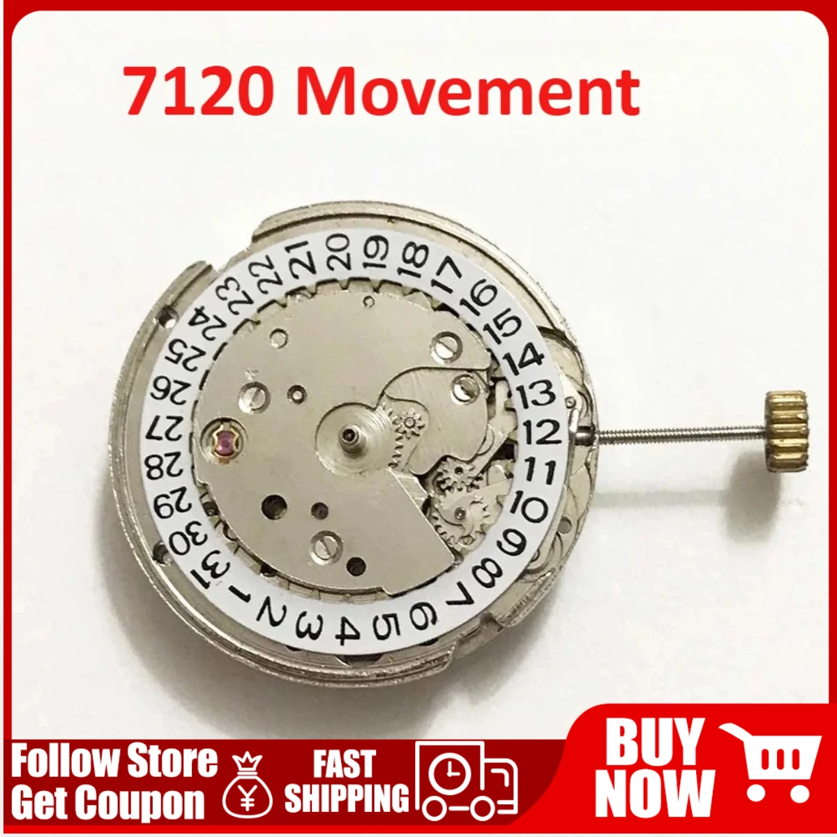 7120 Watch Movement for 7120 Mechanical Movements Repair Part ...