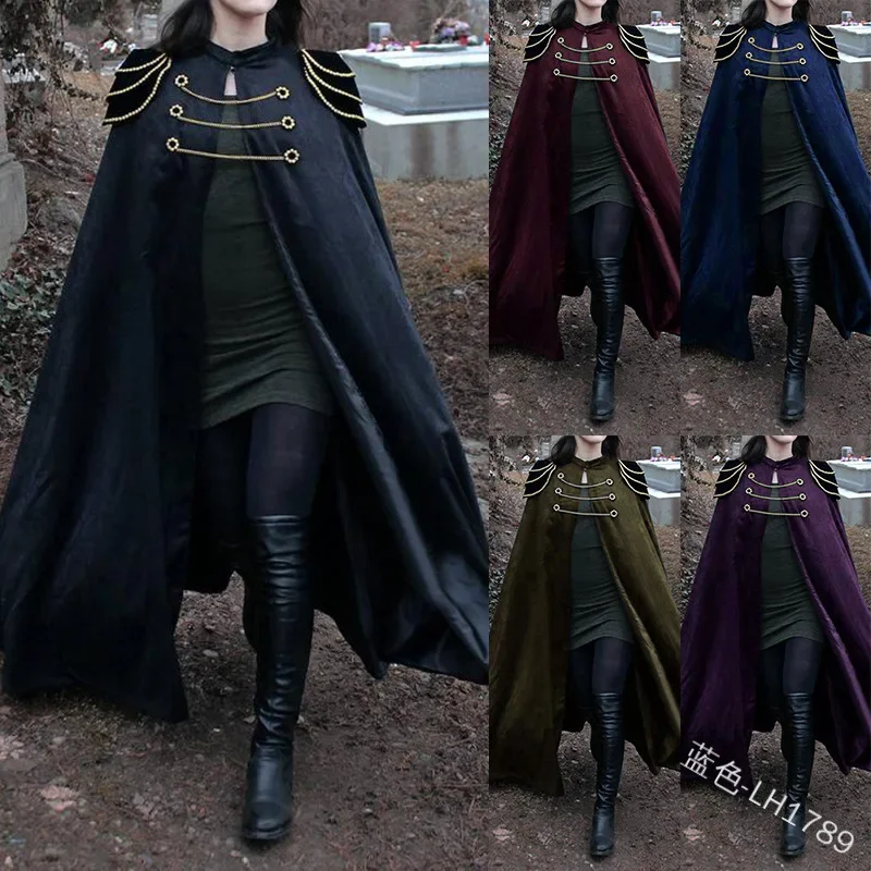 Steampunk-Gothic-Cape-Men-Women-Halloween-Medieval-Punk-Cosplay ...