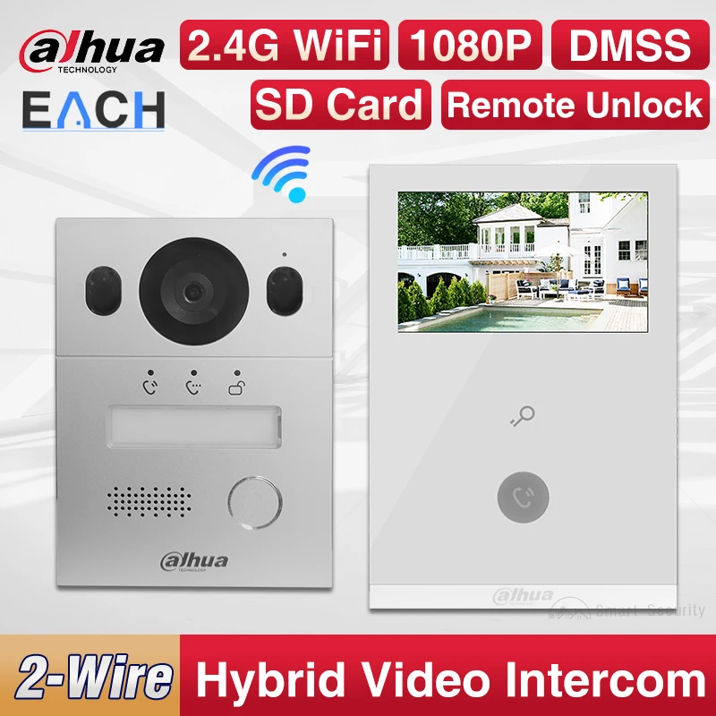 Dahua-Original-2-Wire-Hybrid-Wifi-Video-Intercom-Kit-Supports-HDCVI-Camera-Alarm-Detectors ...