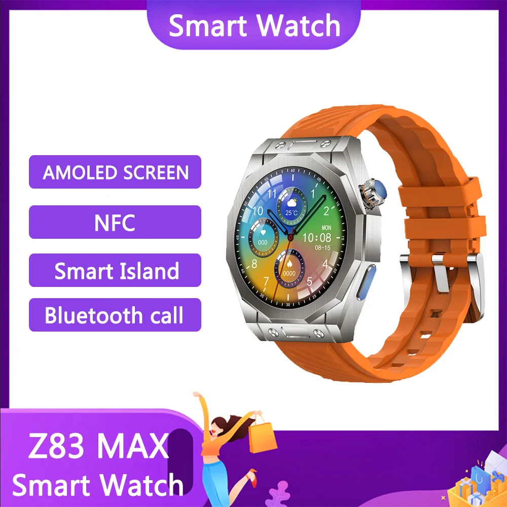Z83-MAX-Smart-Watch-NFC-Lingdong-Island-5-1-Bluetooth-Call-Sleep-Blood ...