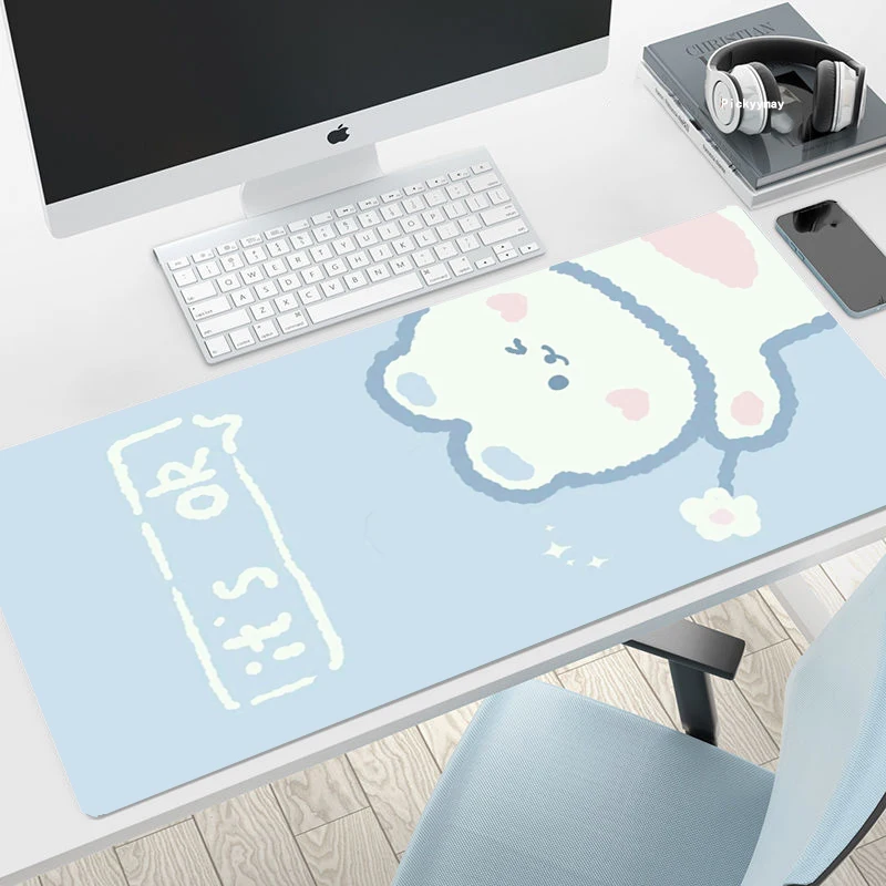 Cute-Animals-Cute-Mouse-Pad-Large-Blue-Mousepad-Computer-Kawaii ...