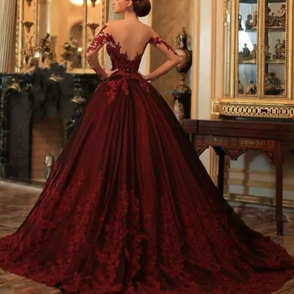 Dark Red Princess Dress