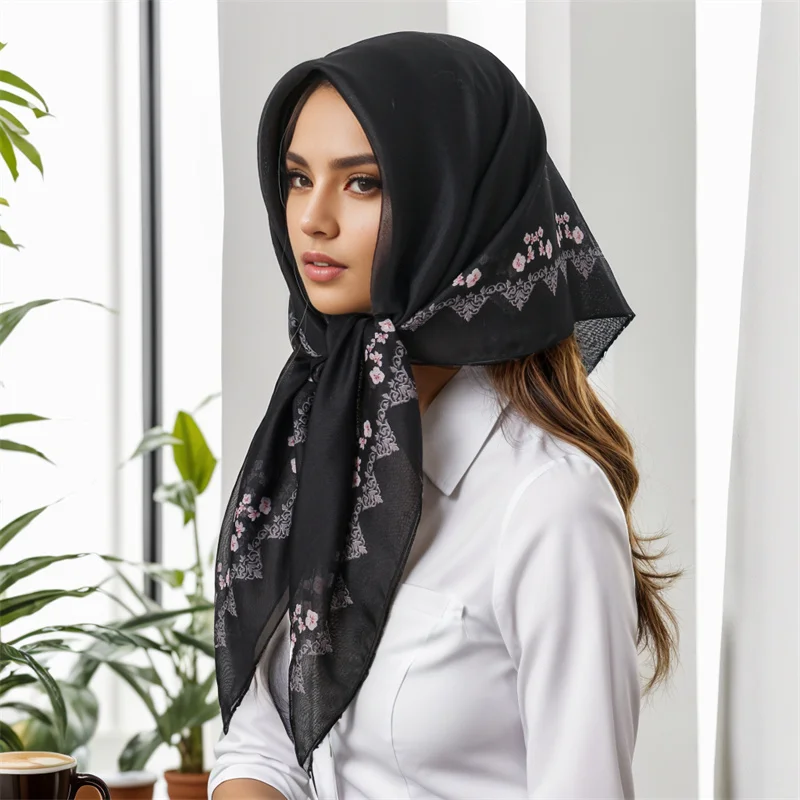 2024New-Bandana-Headband-Women-s-Scarf-Flowers-Vintage-Luxury-Summer ...