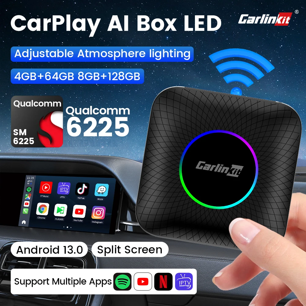 Android-13-CarlinKit-CarPlay-Smart-Ai-Box-Wireless-CarPlay-Android-Auto-USB-Dongle-Qualcomm-8 ...