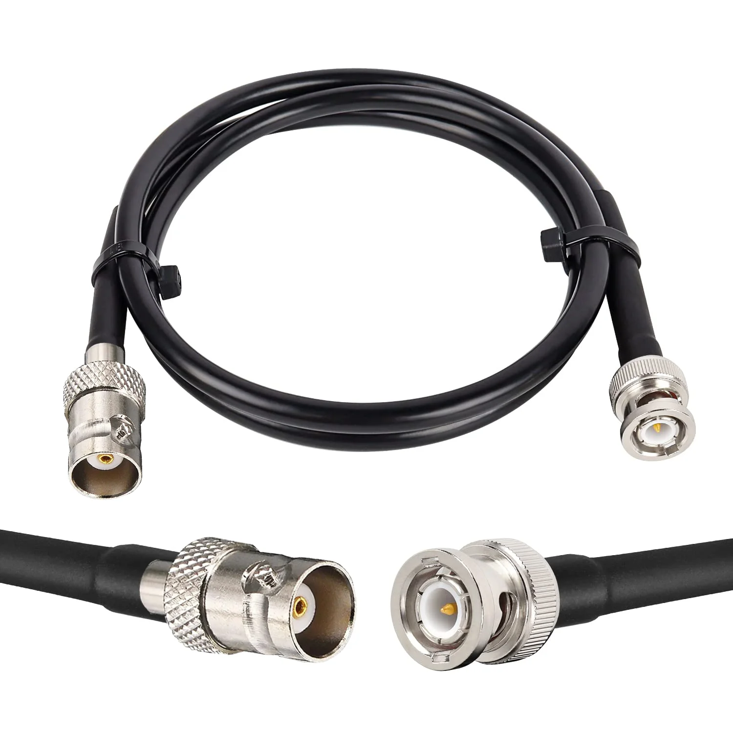 Câble Coaxial BNC mâle vers BNC femelle, câble Coaxial RG58 50 ohm ...