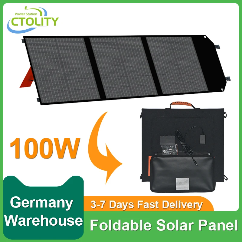 Foldable-100W-Solar-Panel-18V-USB-Type-C-Portable-Solar-Charging-Panel ...