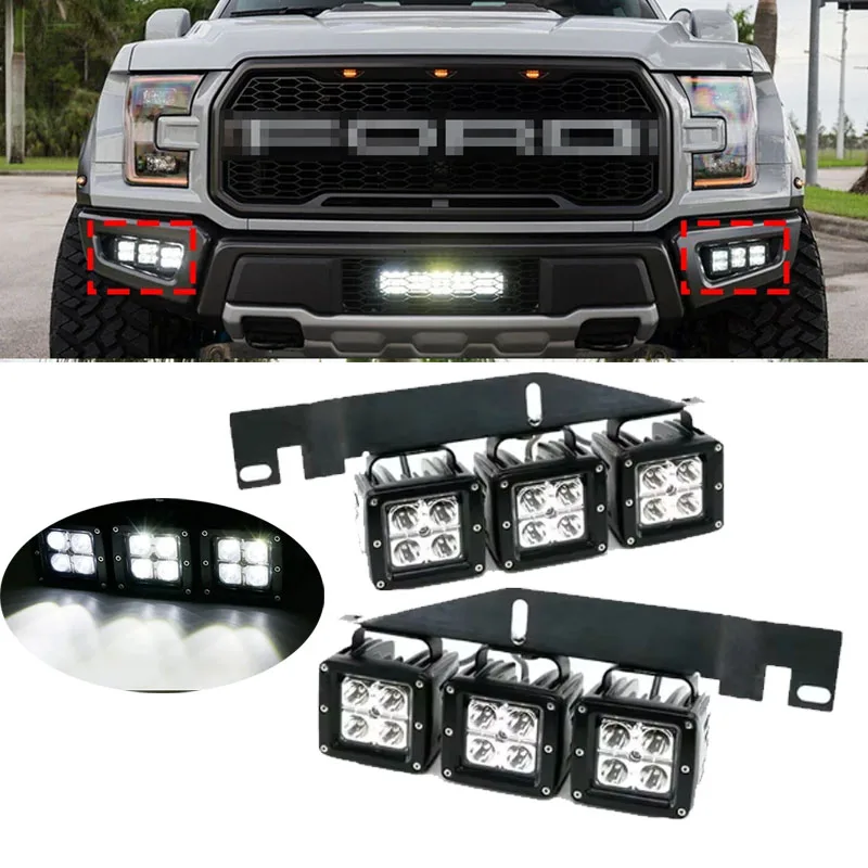 6pcs-Front-Bumper-For-Ford-F150-SVT-Raptor-Truck-2017-2018-2019-2020 ...