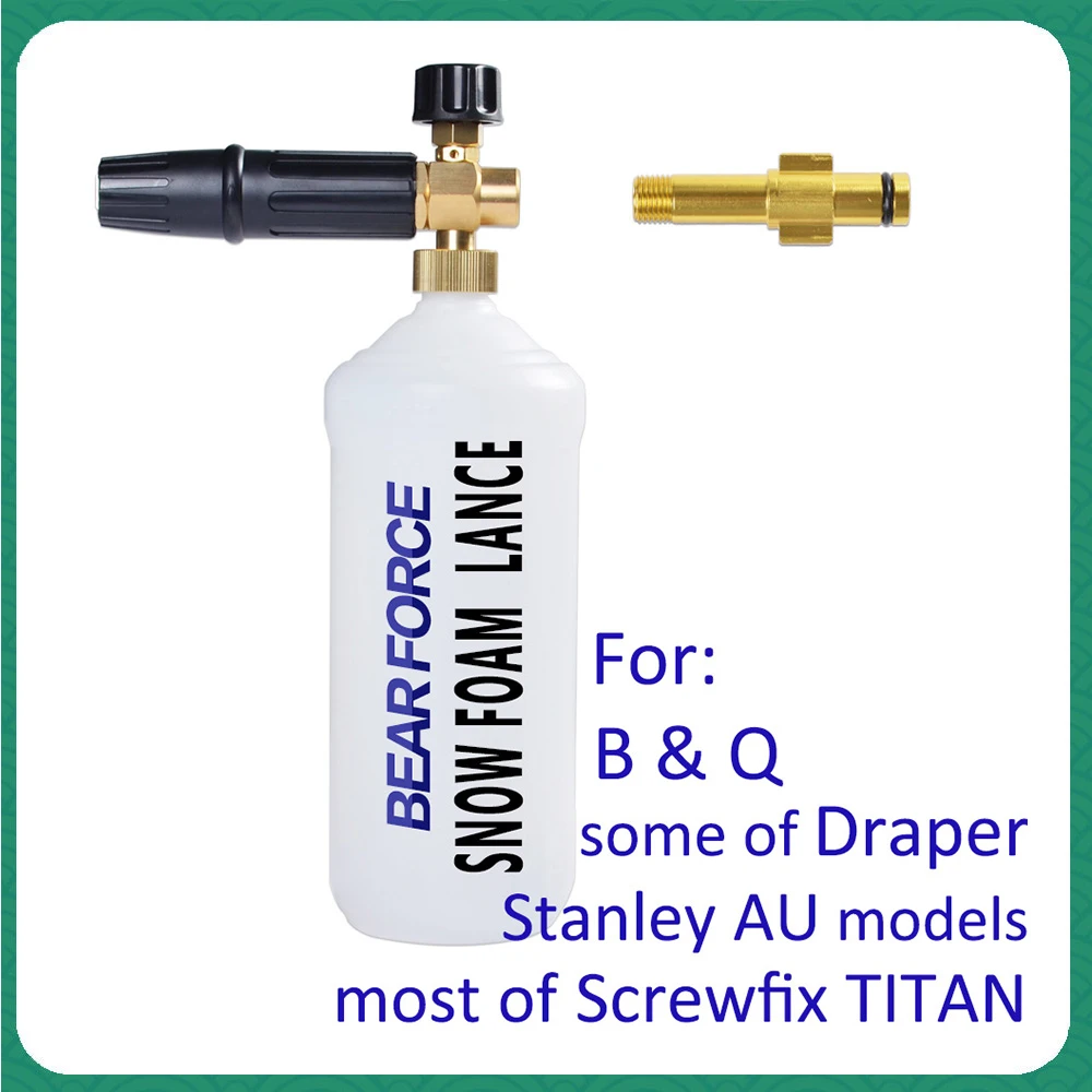 Snow Foam Lance Foam Nozzle Foam Generator Foam Gun For Screwfix Titan ...