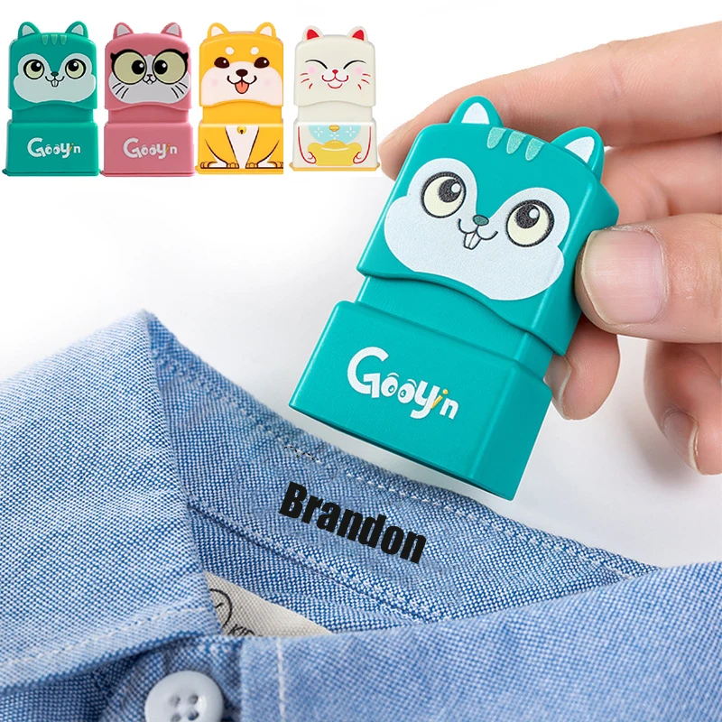 clothing label stamp customized name stamps school label custom logo ...