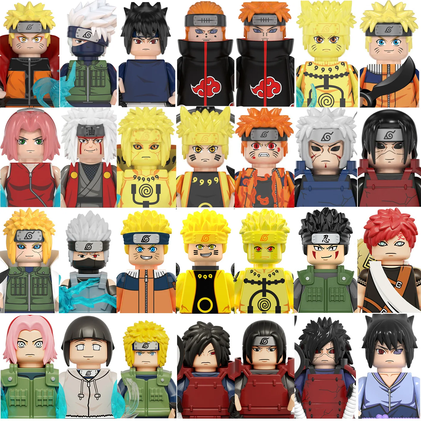 Anime-Naruto-Building-Blocks-Sasuke-Kakashi-Akatsuki-Cartoon-Mini ...