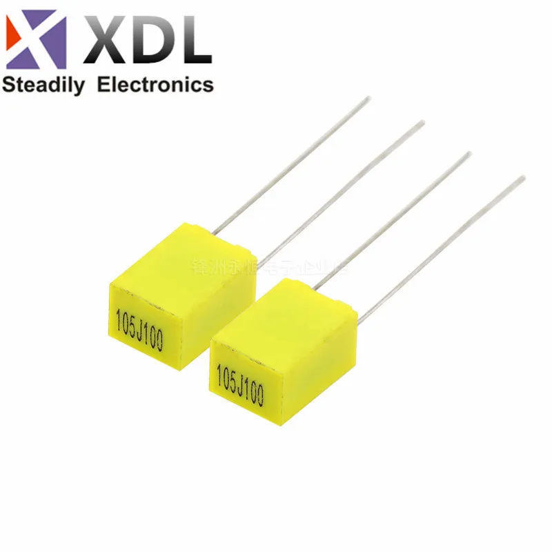 20PCS Correction capacitor 100V 1000NF 100V105J 105 105J 1UF Pitch 5mm ...