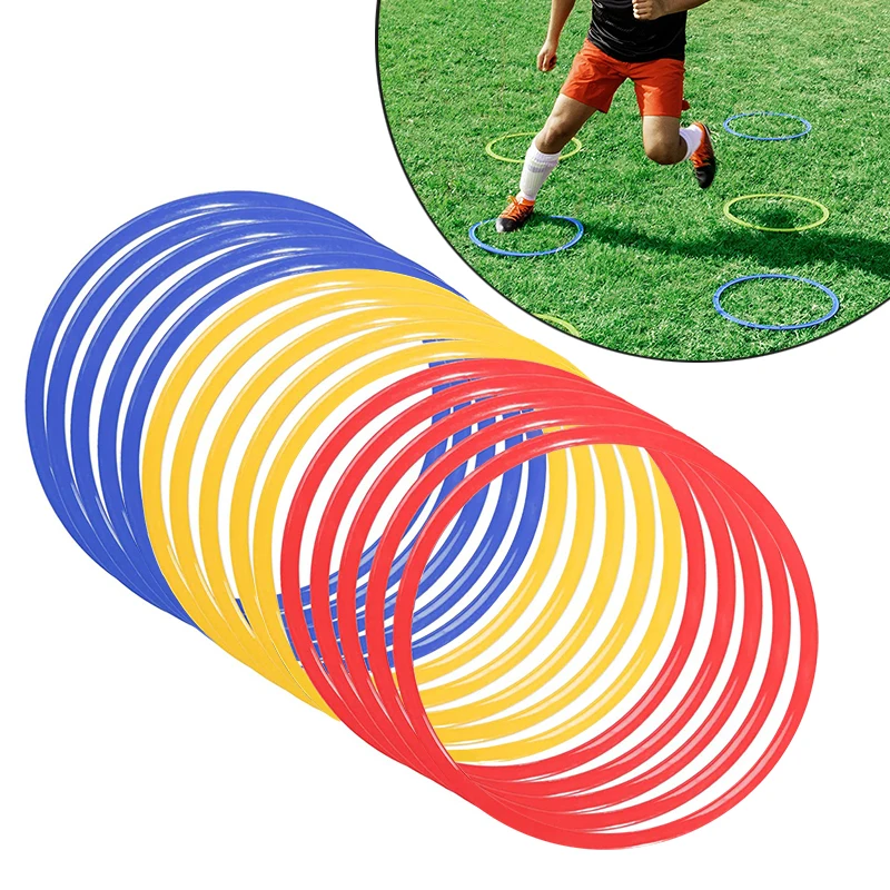 Durable-Agility-Training-Rings-Portable-5-12pcs-Football-Soccer-Speed ...