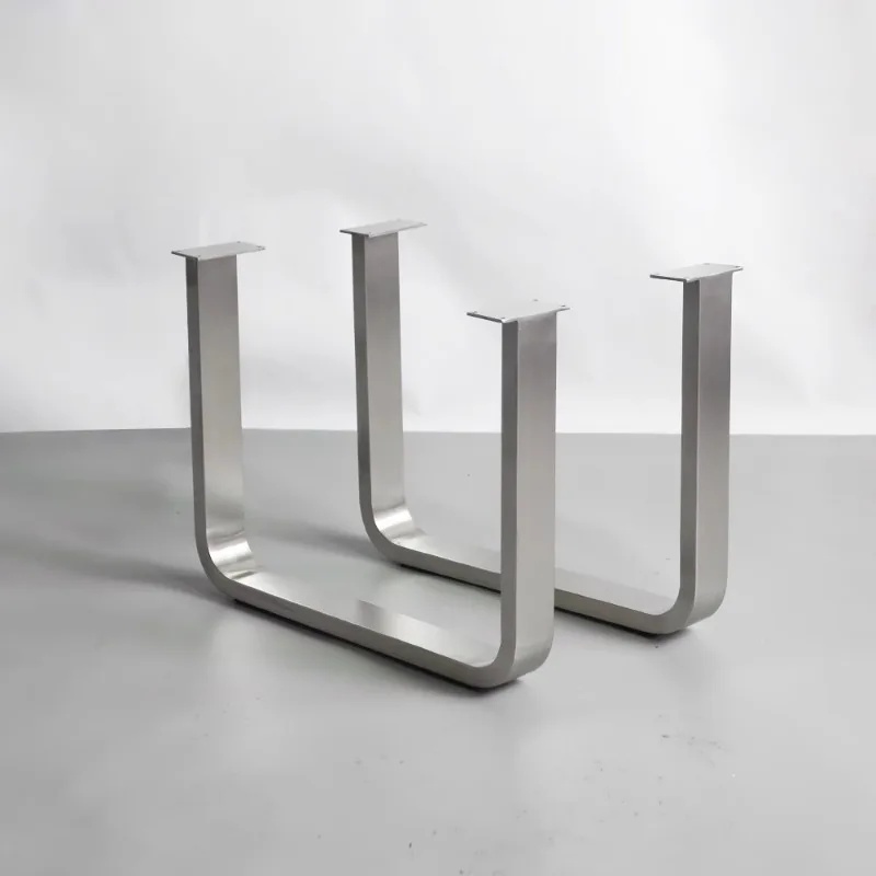 Stainless Steel Coffee Table Legs U-shaped Table Legs Marble Solid Wood ...