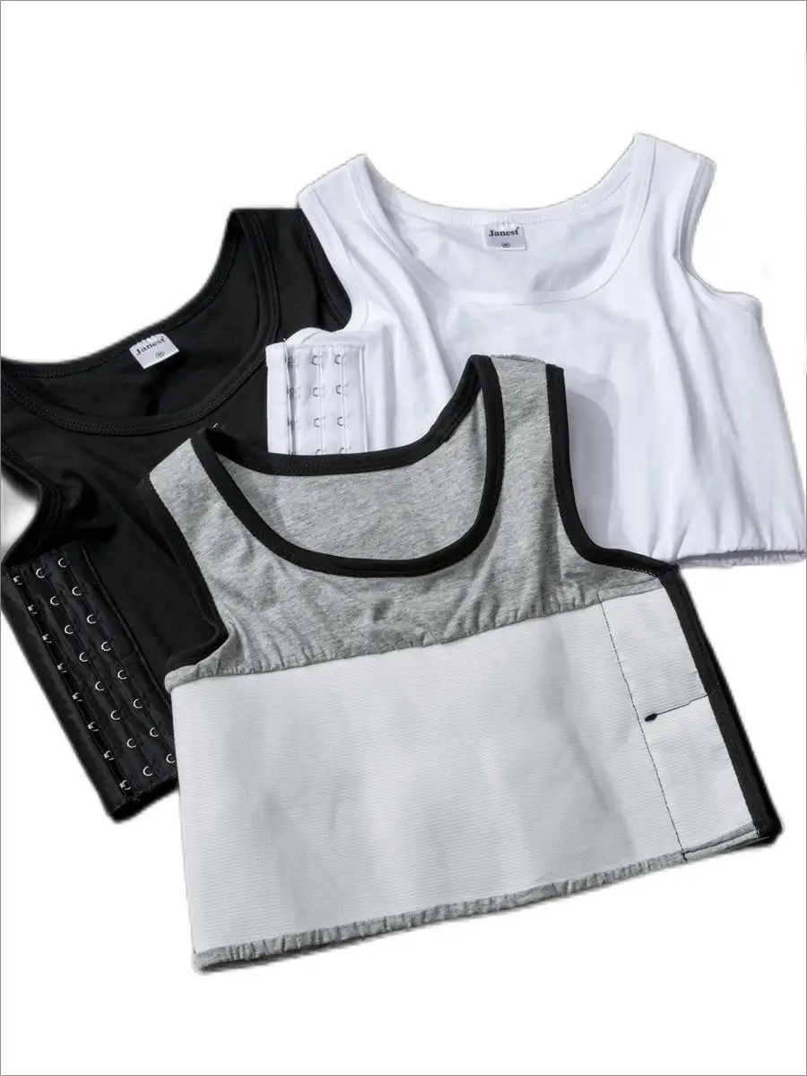 3Pcs-Pack-Whole-Bandage-Chest-Binder-Side-Buckle-Breast-Binder-Cotton ...