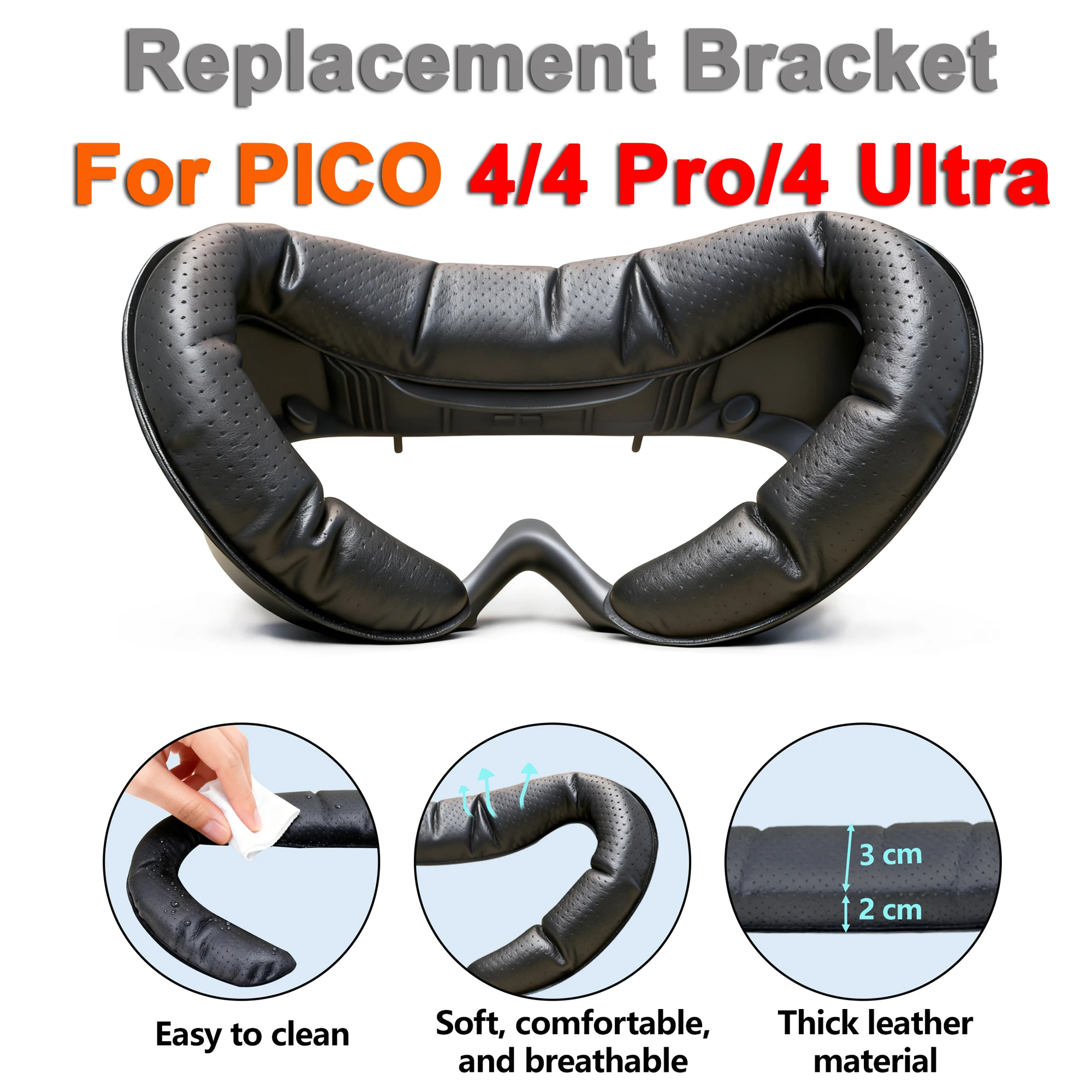 VR Facial Interface Lens Cap Kit For PICO 4/PICO 4 Pro/PICO 4 Ultra ...