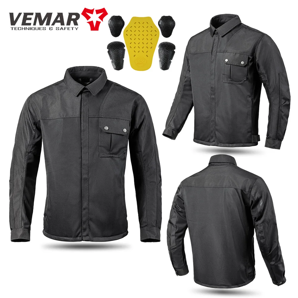VEMAR Men Motorcycle Jacket New Upgraded Summer Breathable Jacket CE ...